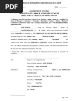 DMRE 71 MOCC Application Form For Examination | PDF | Mining