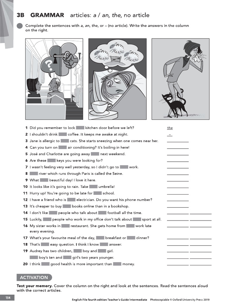 Grammar Review 3B | PDF