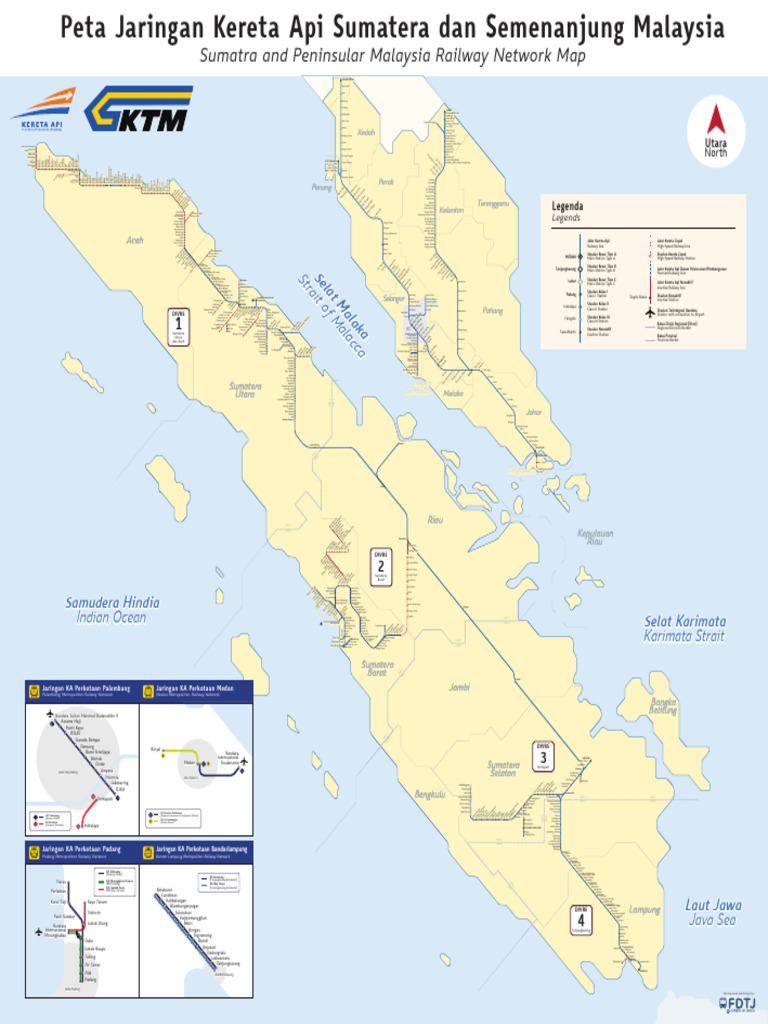 Rail Map of Malaysia and Sumatra | PDF