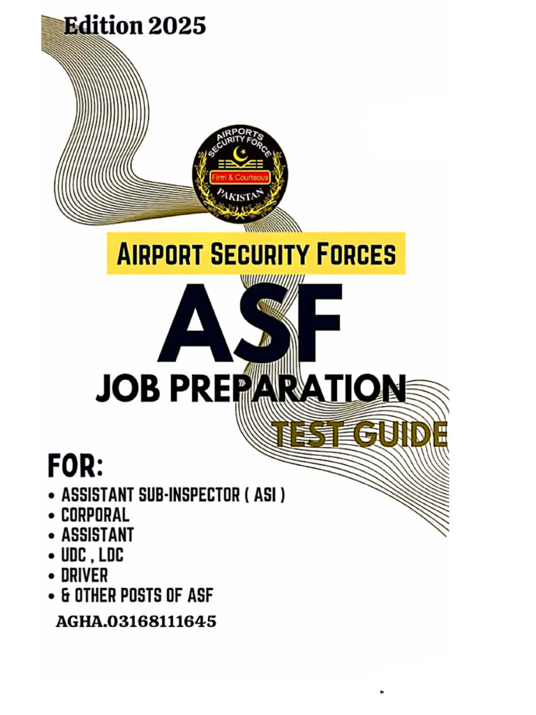 Asf Asi Solved Past Papaers | PDF