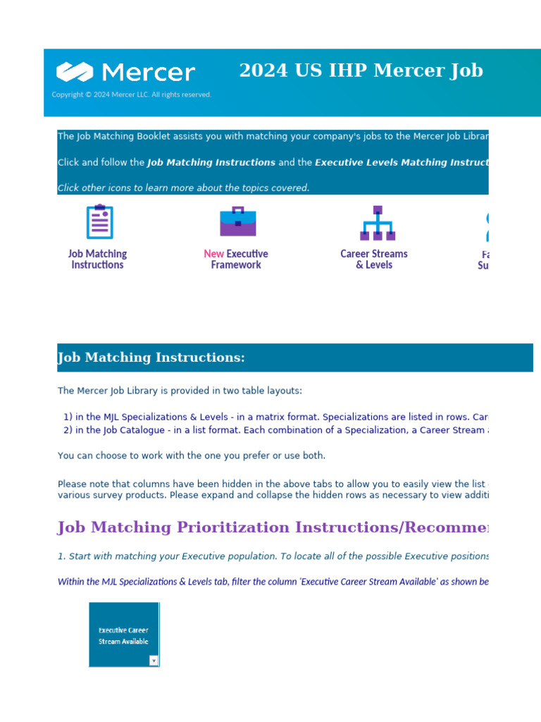US IHP Job Matching Booklet | PDF | Business Intelligence | Insurance