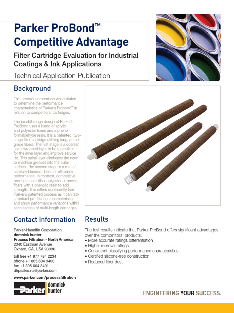 ProBond Competitive Advantage DhP-NA 2012 | PDF | Filtration | Materials