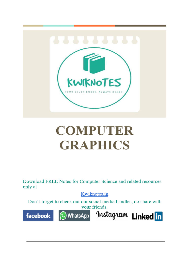 HANDWRITTEN NOTES Contributor: KASHISH AROA | PDF | Graphics | Computer ...