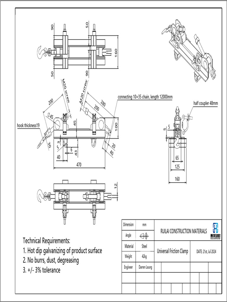 Universal Friction Clamp--RUI LAI | PDF | Mechanical Engineering ...