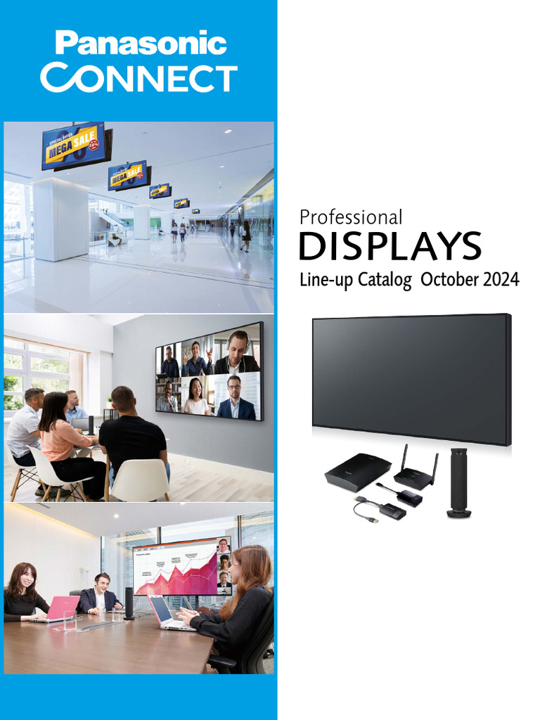 Panasonic DISPLAY Brochure October 2024 V3 | PDF | Usb | Hdmi