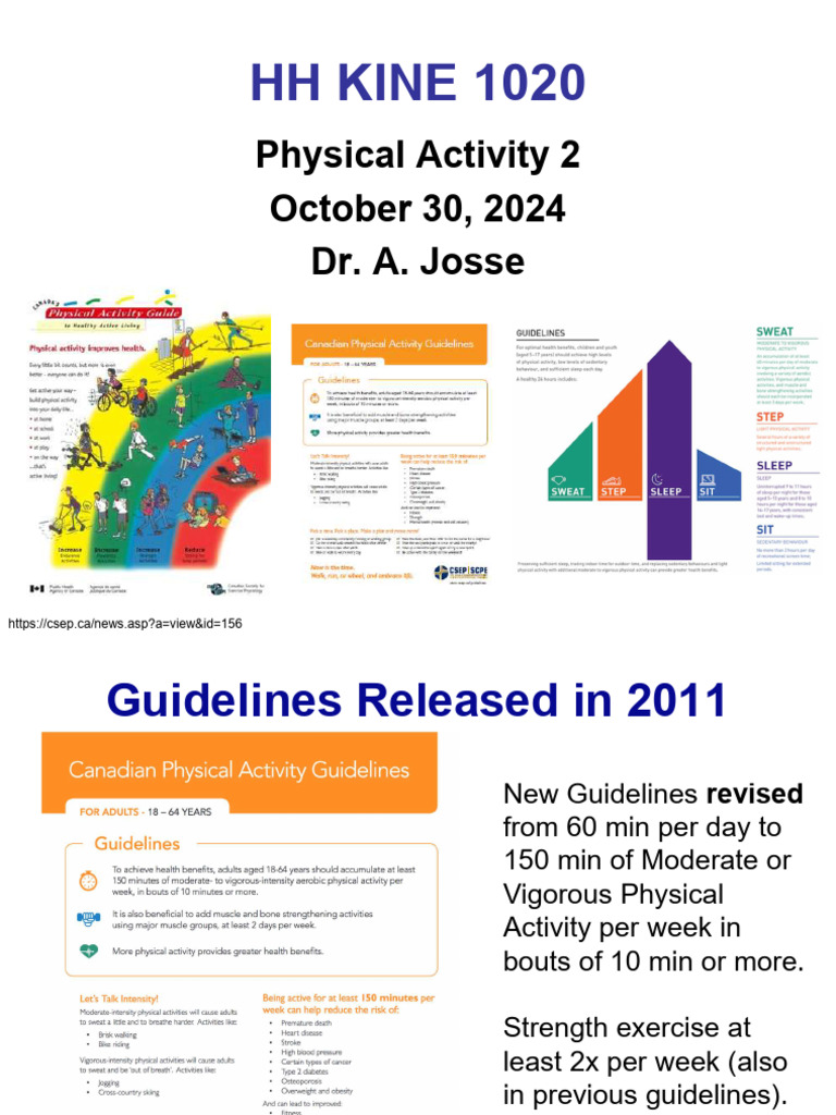 HH KINE 1020 - PA Guidelines 2 - October 30 2024 | PDF | Strength ...