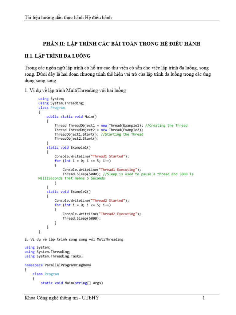 HDH Thread CPU Scheduling | PDF