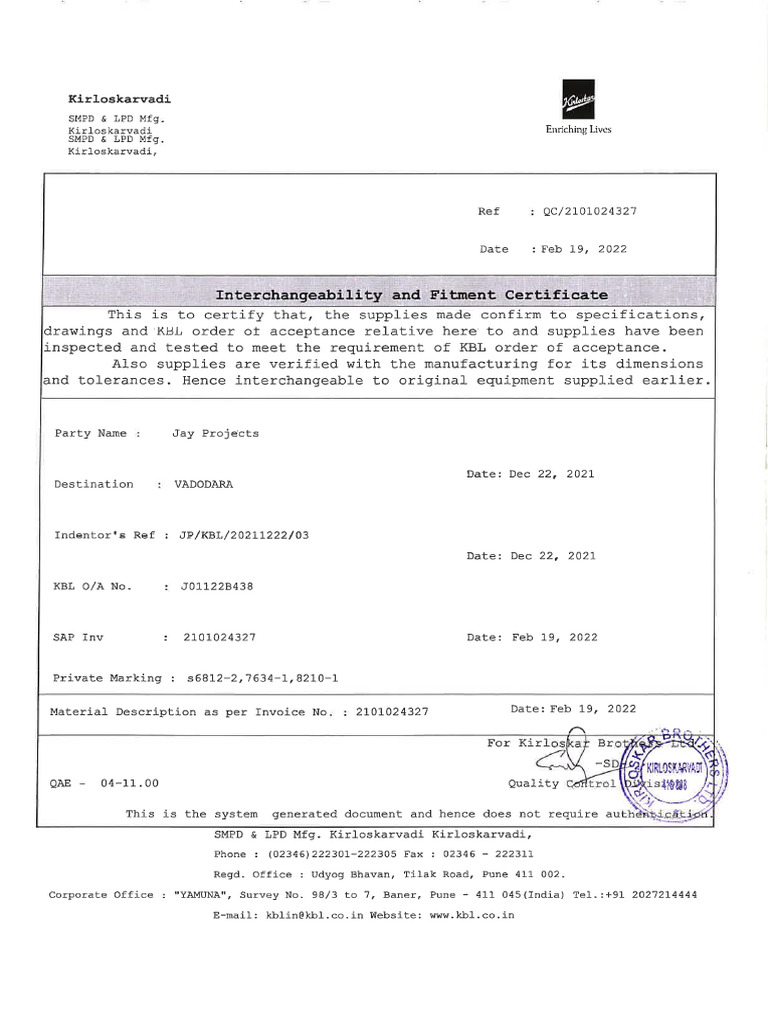 Ifc Warranty MTC | PDF