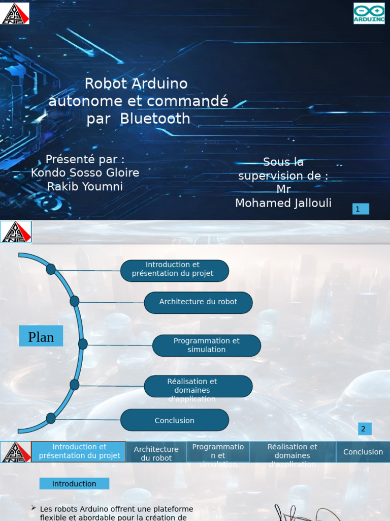 Présentation_projet_ info_indus | PDF | Arduino | Robot