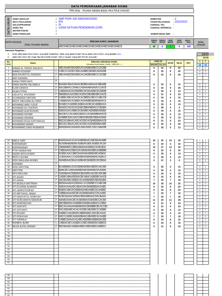 Analisis Soal Real (MTK) | PDF