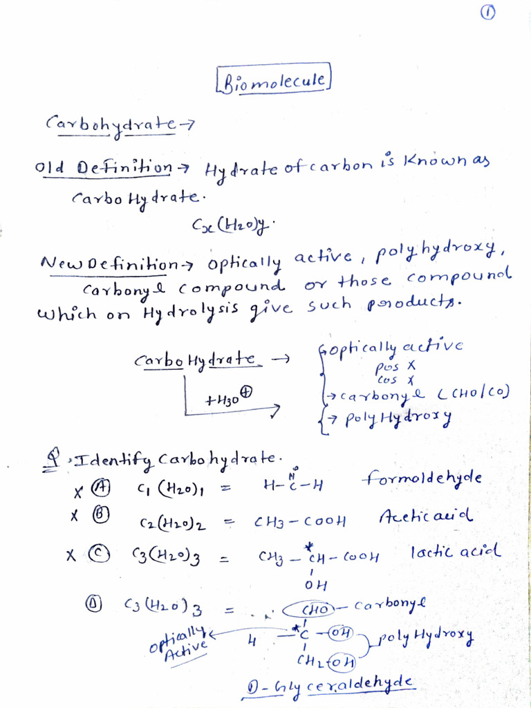 Understanding Carbohydrates and Their Structures | PDF | Chemistry ...