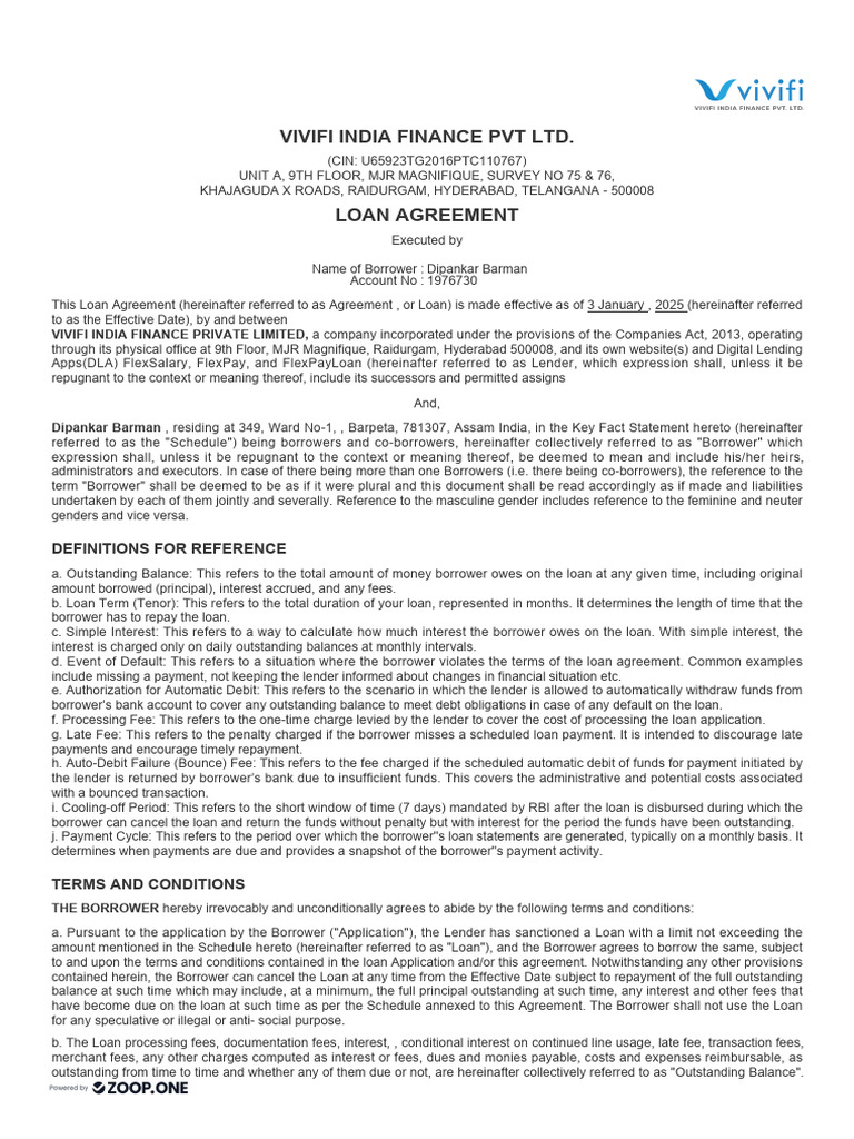 Dipankar Barman - 2025-01-03T11-28-01 - IST | PDF | Interest | Loans