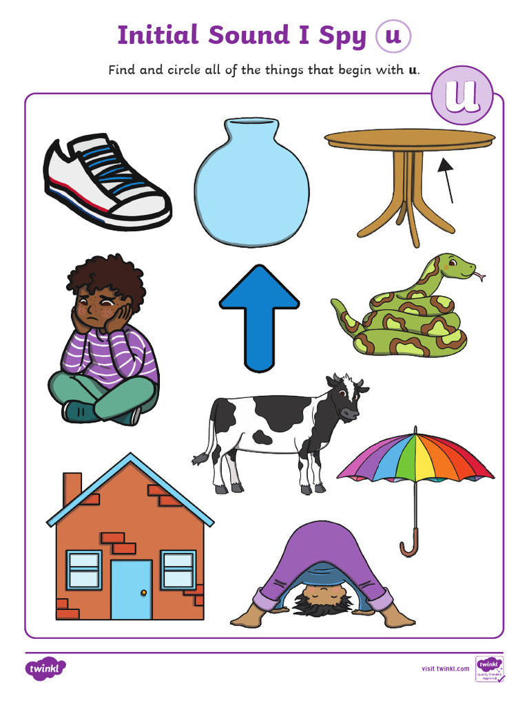 Initial Sound I Spy U | PDF