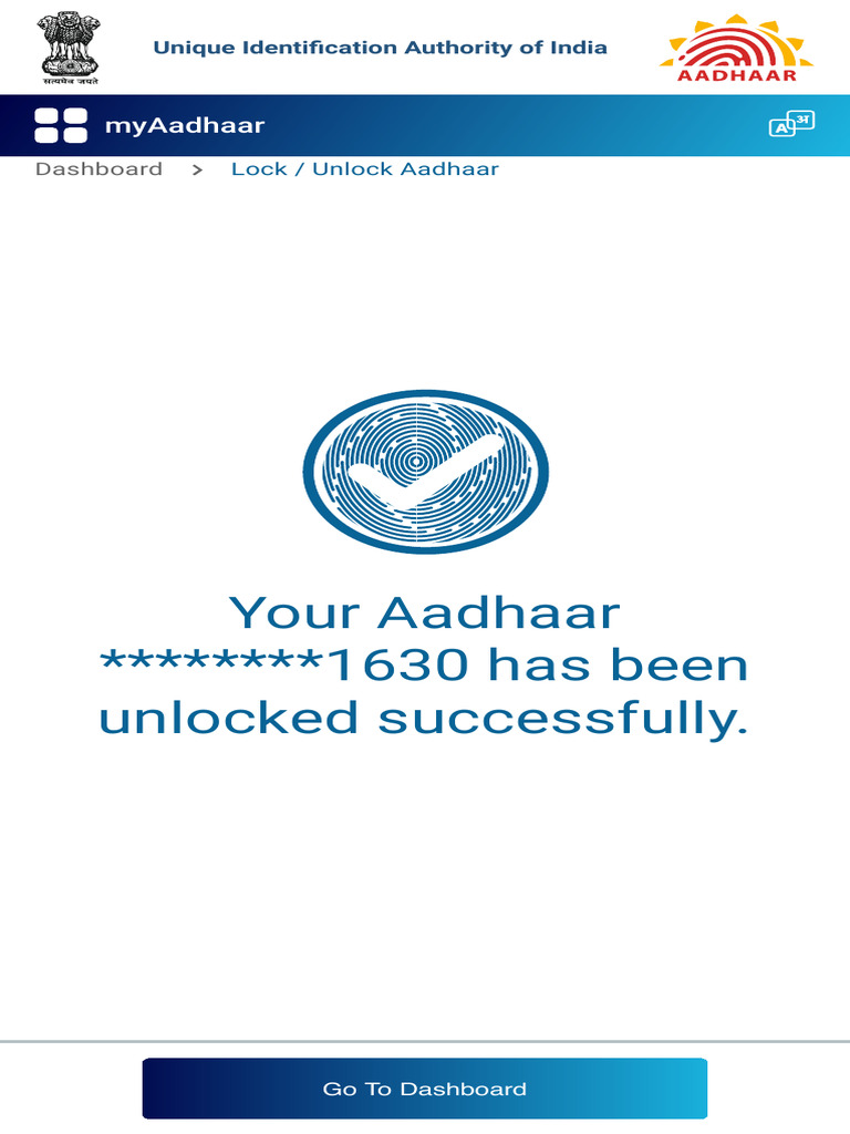 Httpsresident - Uidai.gov - Inlock Unlock Aadhaar | PDF