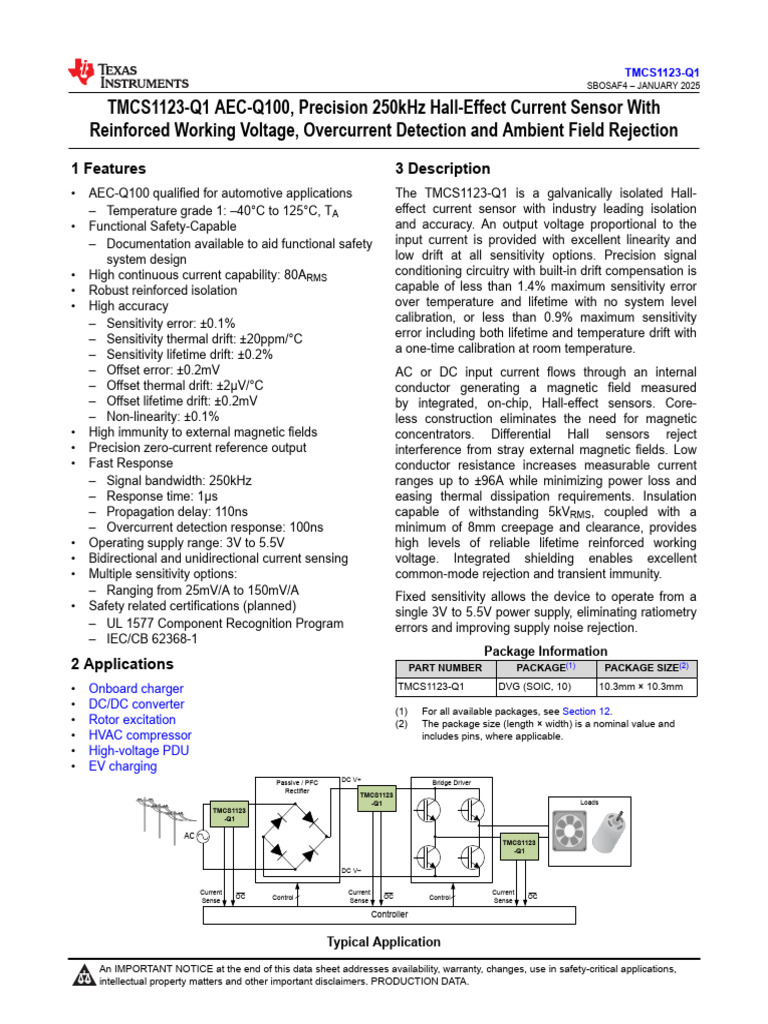Precision Hall-Effect Current Sensor | PDF | Electrical Engineering | Electricity