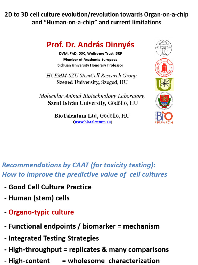 3D Cell Culture Advances for Organ Models | PDF | Cell Culture | Cell ...