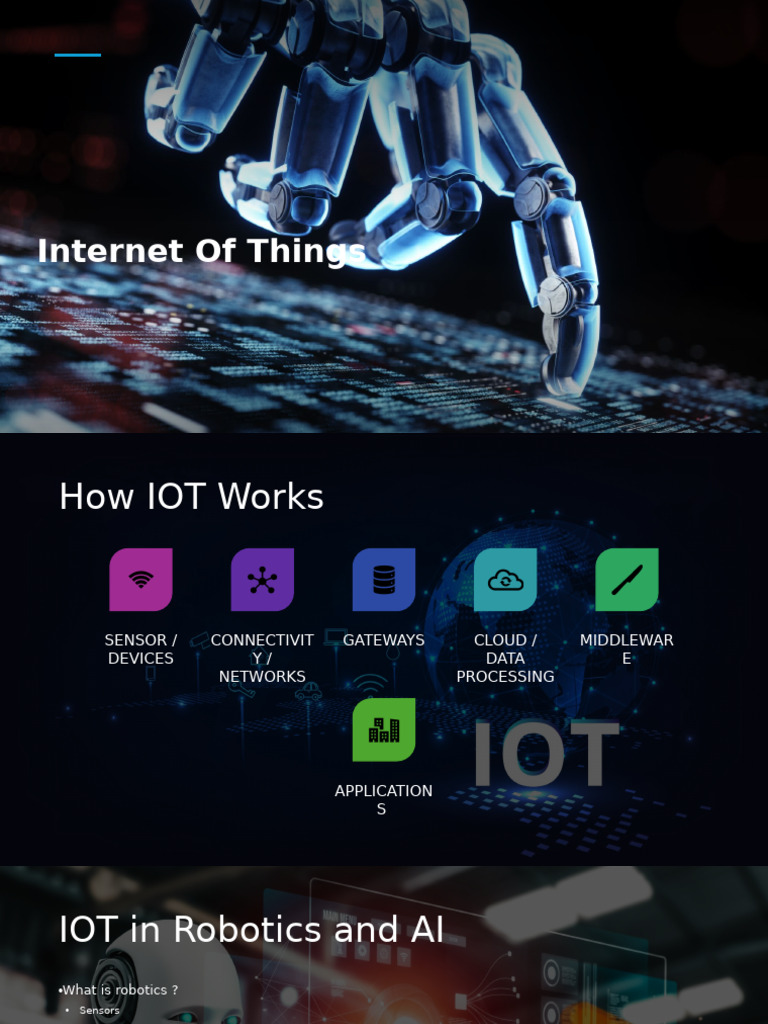 IoT in Robotics and AI: Architecture & Applications | PDF