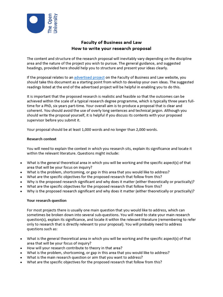 How to Write Your Research Proposal | PDF | Hypothesis | Theory