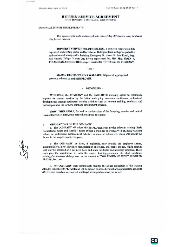 Agreement | PDF
