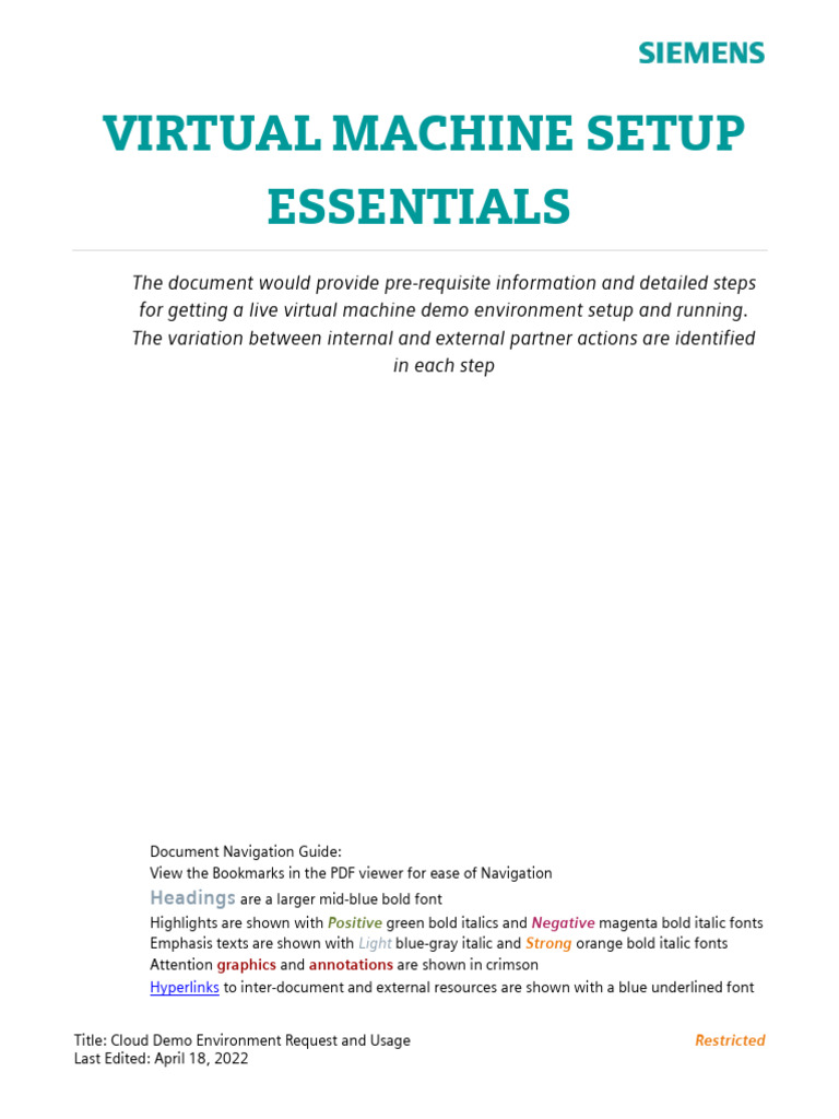 Virtual Machine Setup Essentials | PDF | Virtual Machine | Virtualization