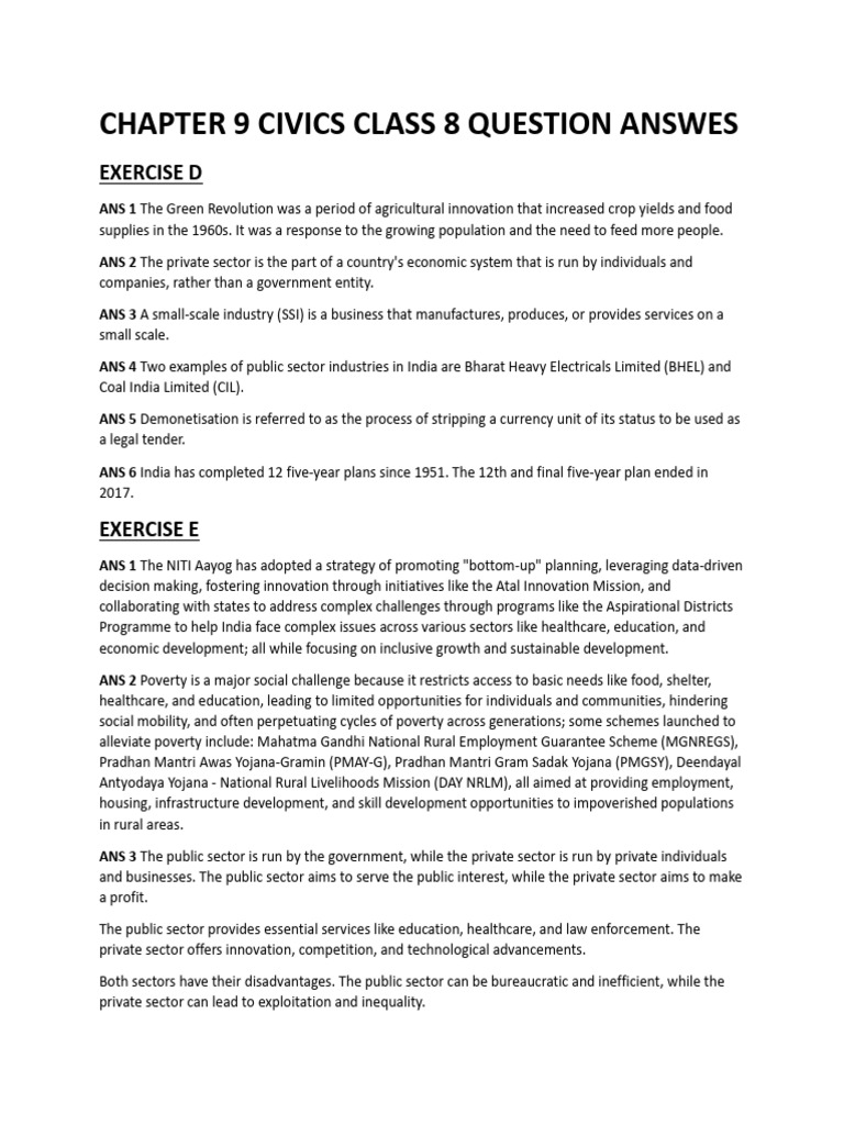 Chapter 9 Civics Class 8 | PDF | Agriculture | Taxes