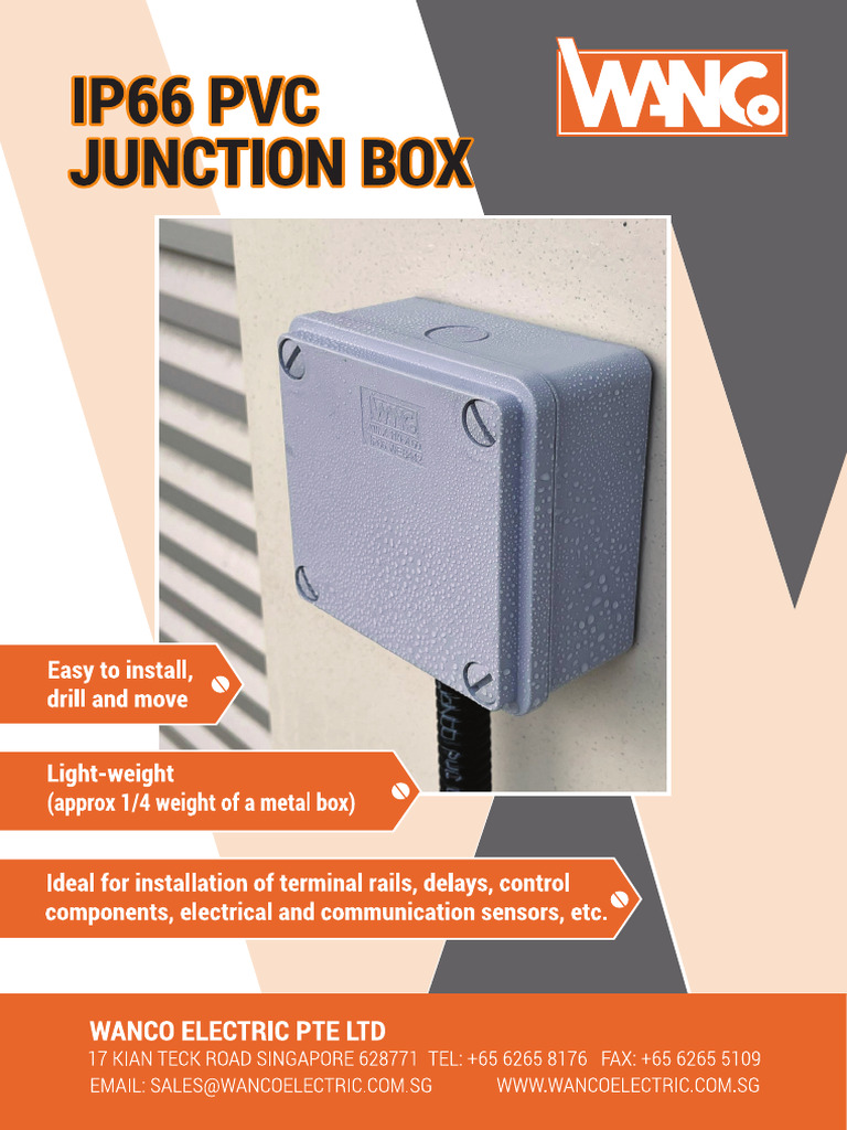 Wanco IP66 PVC Junction Box | PDF
