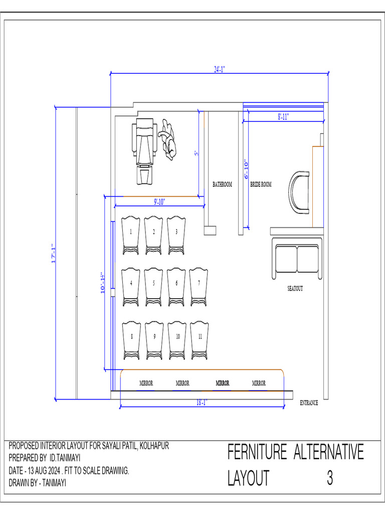 Interior Layout for Sayali Patil | PDF