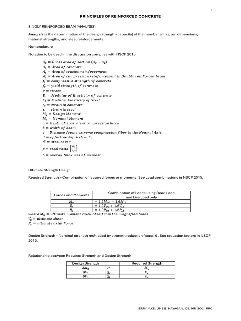 Introduction Analysis SRB | PDF | Beam (Structure) | Reinforced Concrete