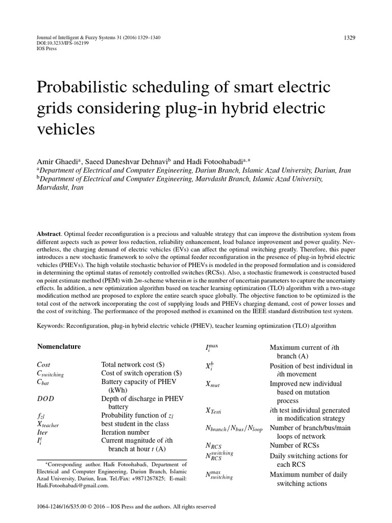 Probabilistic_scheduling_of_smart_electr | PDF | Plug In Hybrid ...