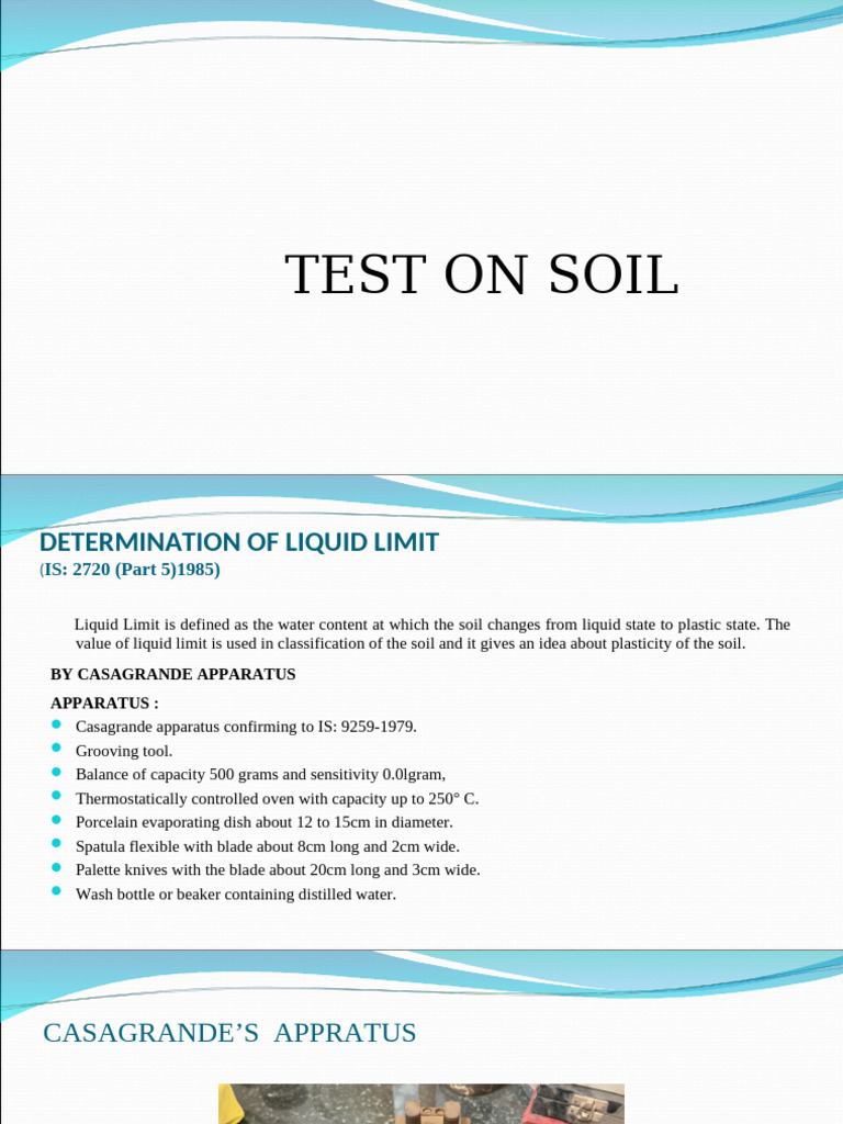 Casagrande Apparatus Soil Testing Guide | PDF | Density