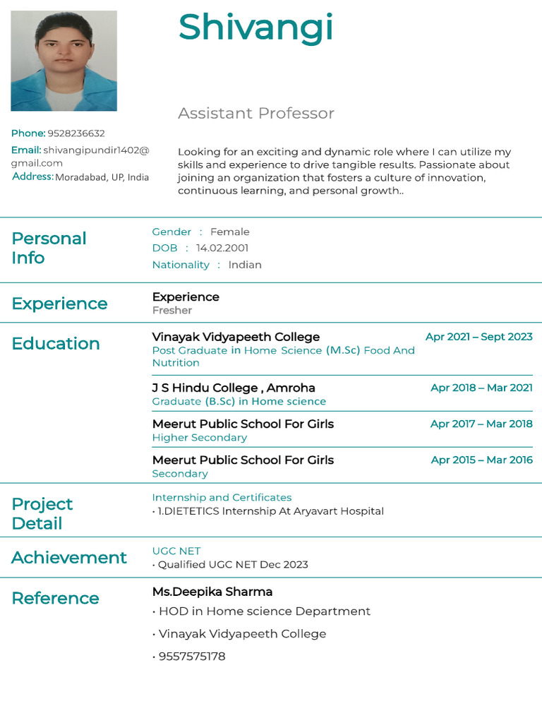 Curriculam Vitae | PDF