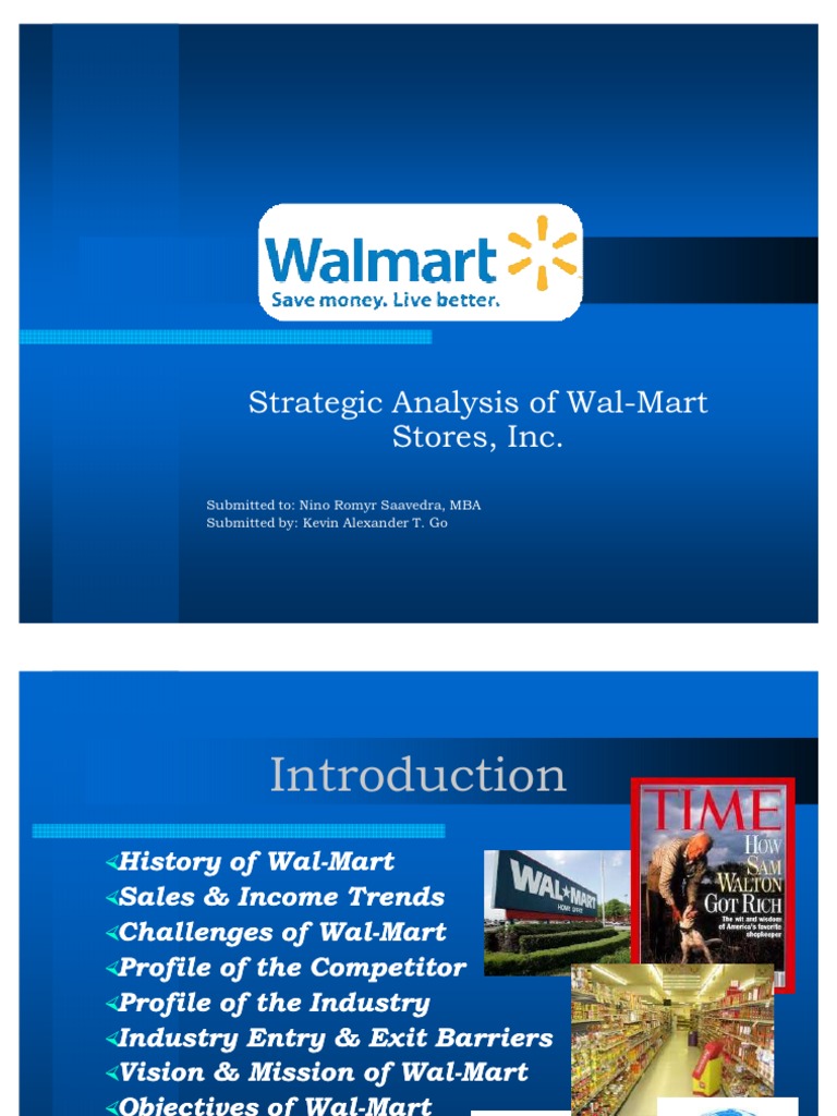 Wal-Mart Strategic Analysis - Kevin Go | PDF | Walmart | Target Corporation