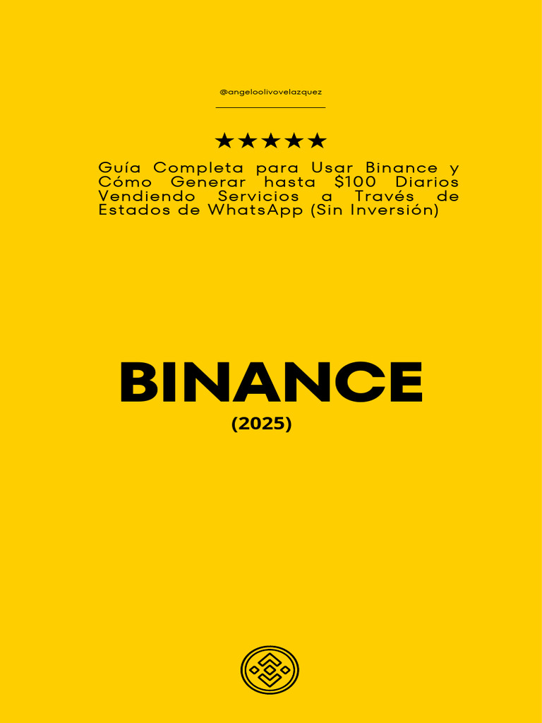 Guía Completa de Binance 2025 | PDF | Dólar de los Estados Unidos | Aplicación movil