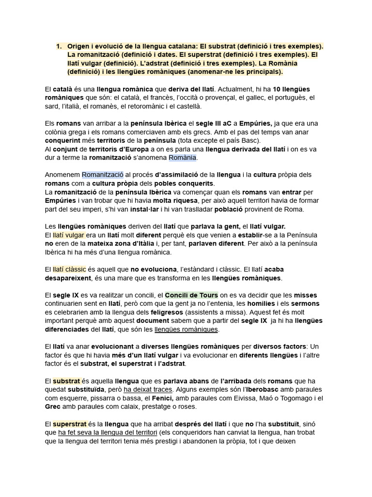 Història de La Llengua | PDF