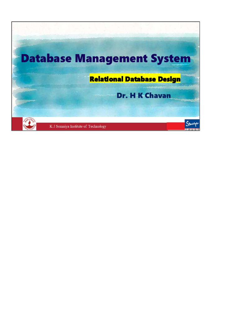 Normalization - PDF 01 | PDF