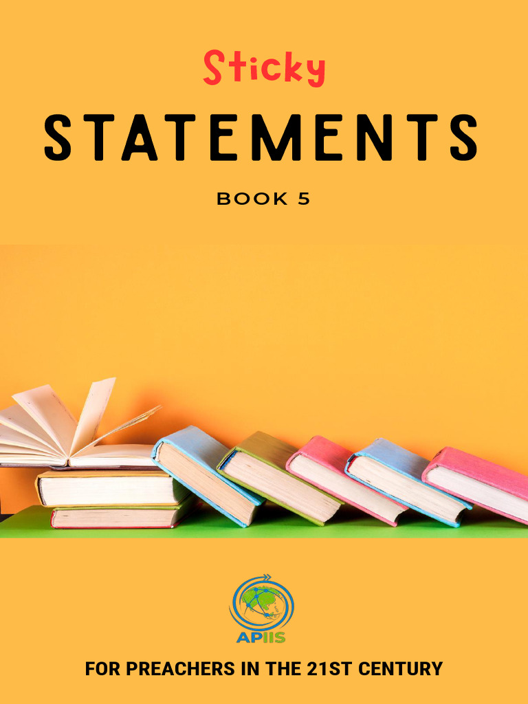 Sticky Statements Book 5 Proofread | PDF | Disciple (Christianity ...