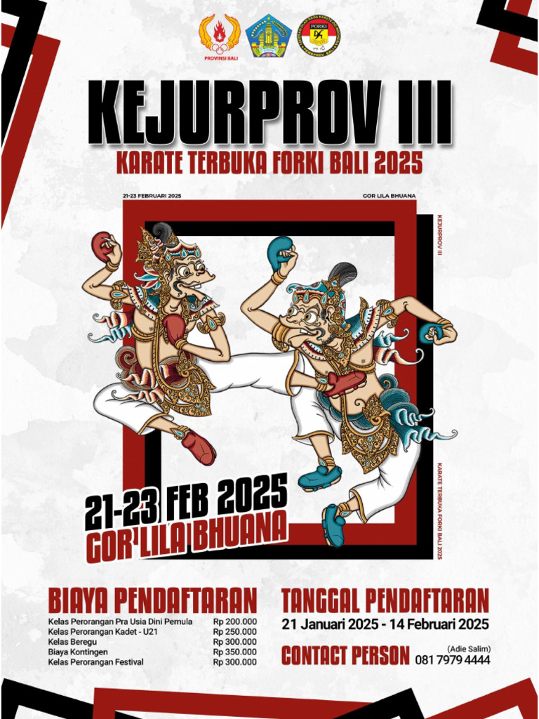 Proposal Kejuaraan Karate Bali 2025 | PDF