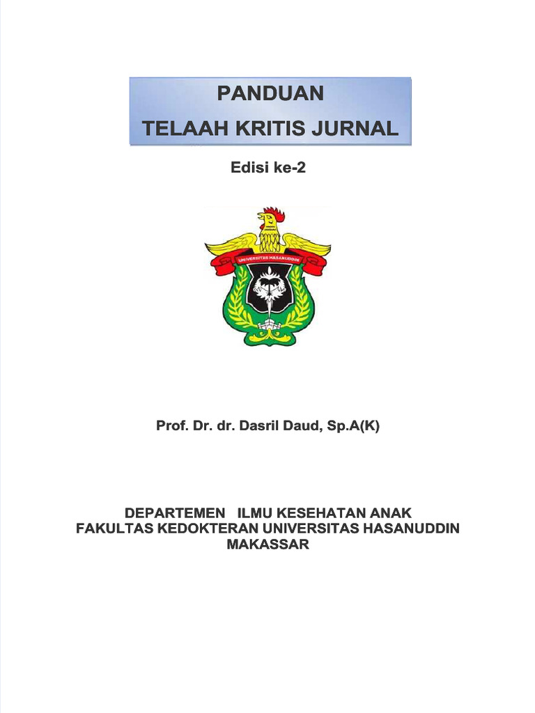 PDF Panduan Telaah Kritis Jurnal - Compress | PDF