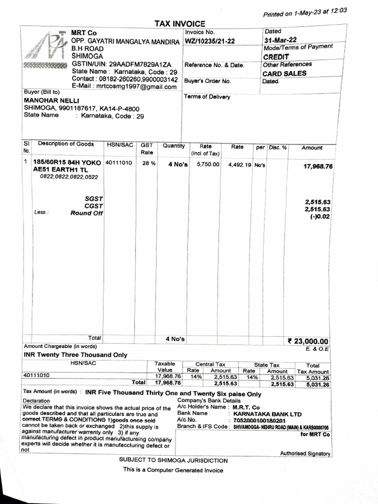Adobe Scan 01 May 2023 | PDF | Taxes | Payments