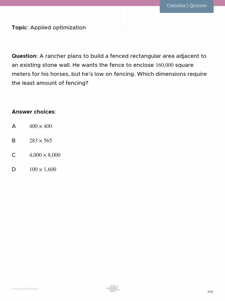 01 Applied Optimization | PDF | Area | Mathematical Optimization