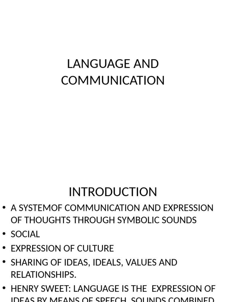 Language and Communication 1 | PDF | Sociolinguistics | Semantics