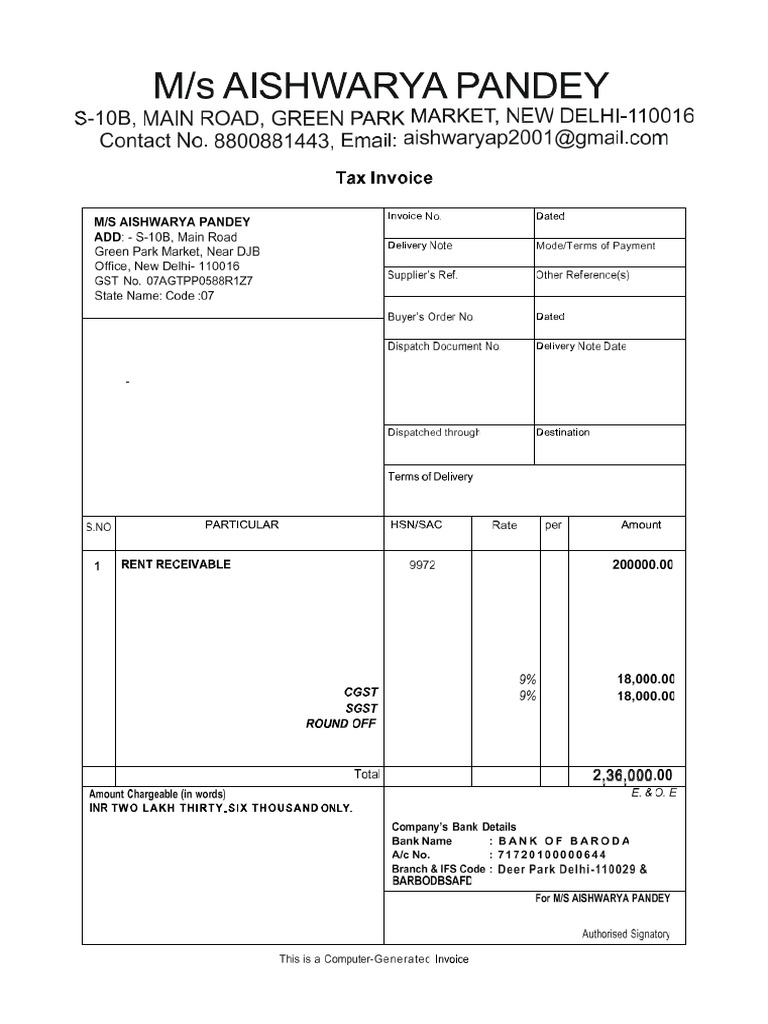 Buyer Details for December 2024 Invoice | PDF