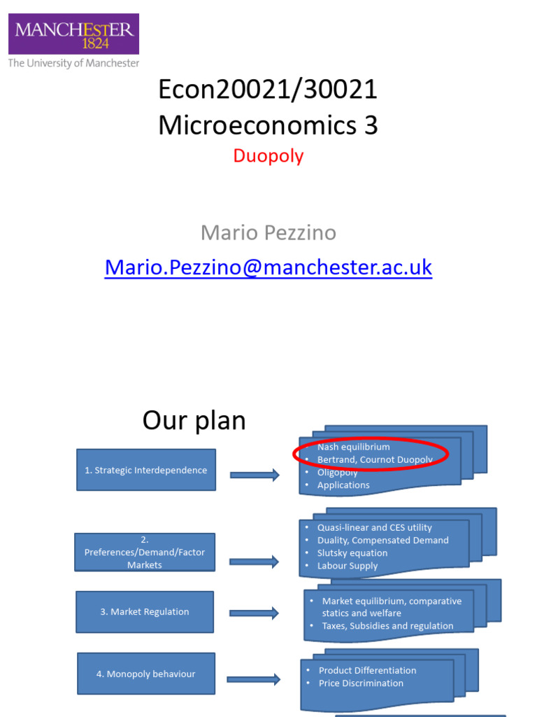Duopoly | PDF | Economic Equilibrium | Oligopoly