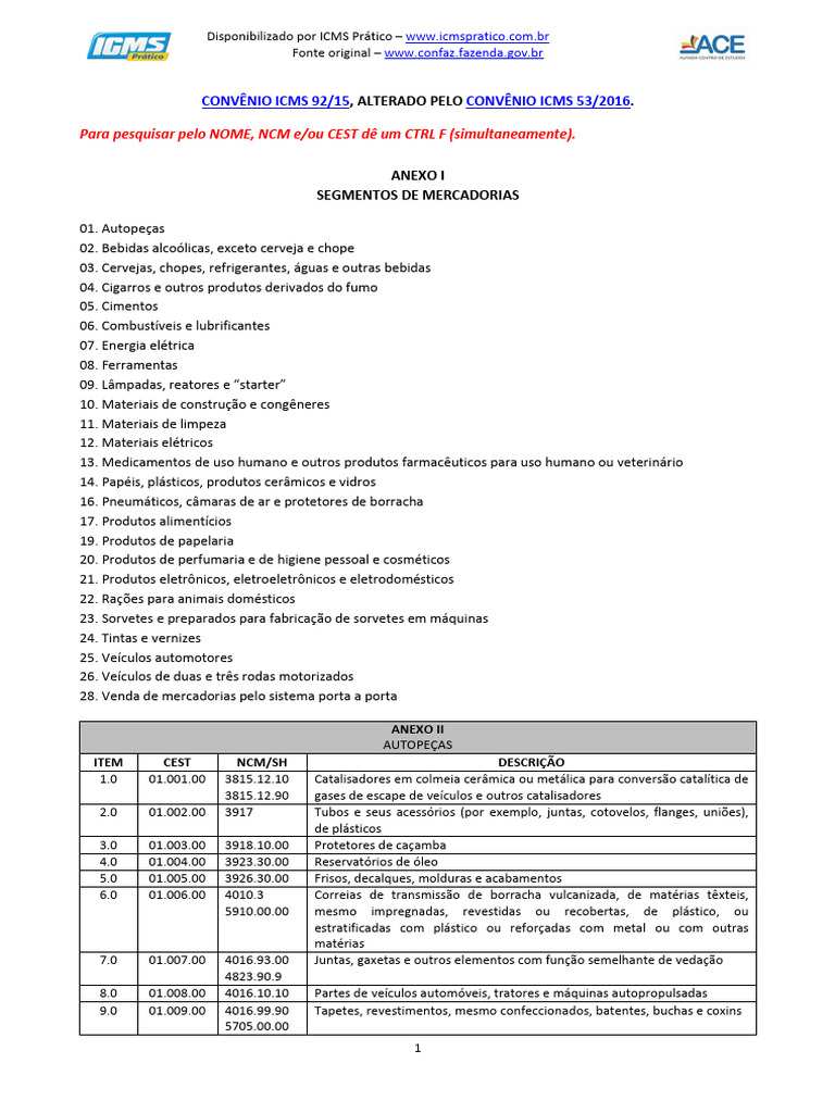Tabela-Cest-18 07 16 | PDF | Motores | Gás liquefeito de petróleo