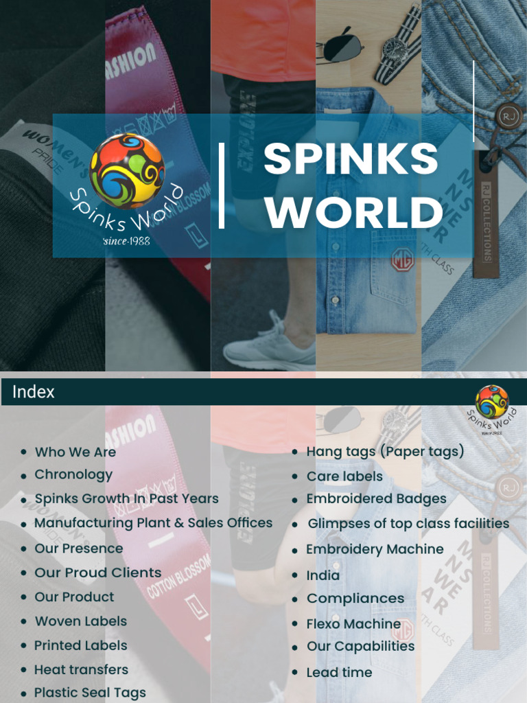 Company Profile Spinks | PDF | Embroidery | Secondary Sector Of The Economy