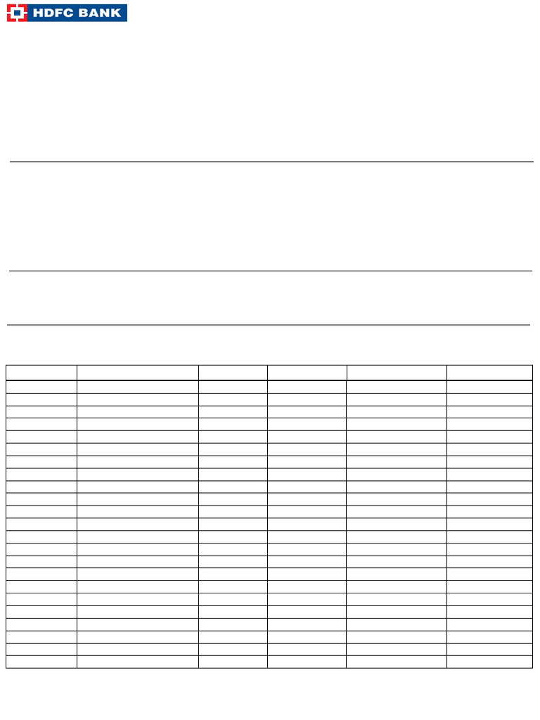 Account - Statement HDFC S Kavita New | PDF | Payments | Banks