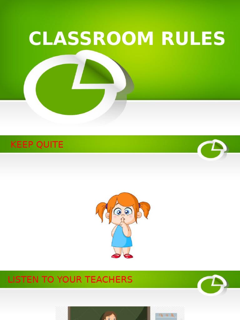 CLASSROOM RULES | PDF