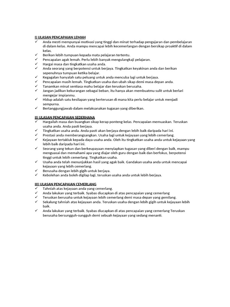 Ulasan PBD Guru Kelas | PDF