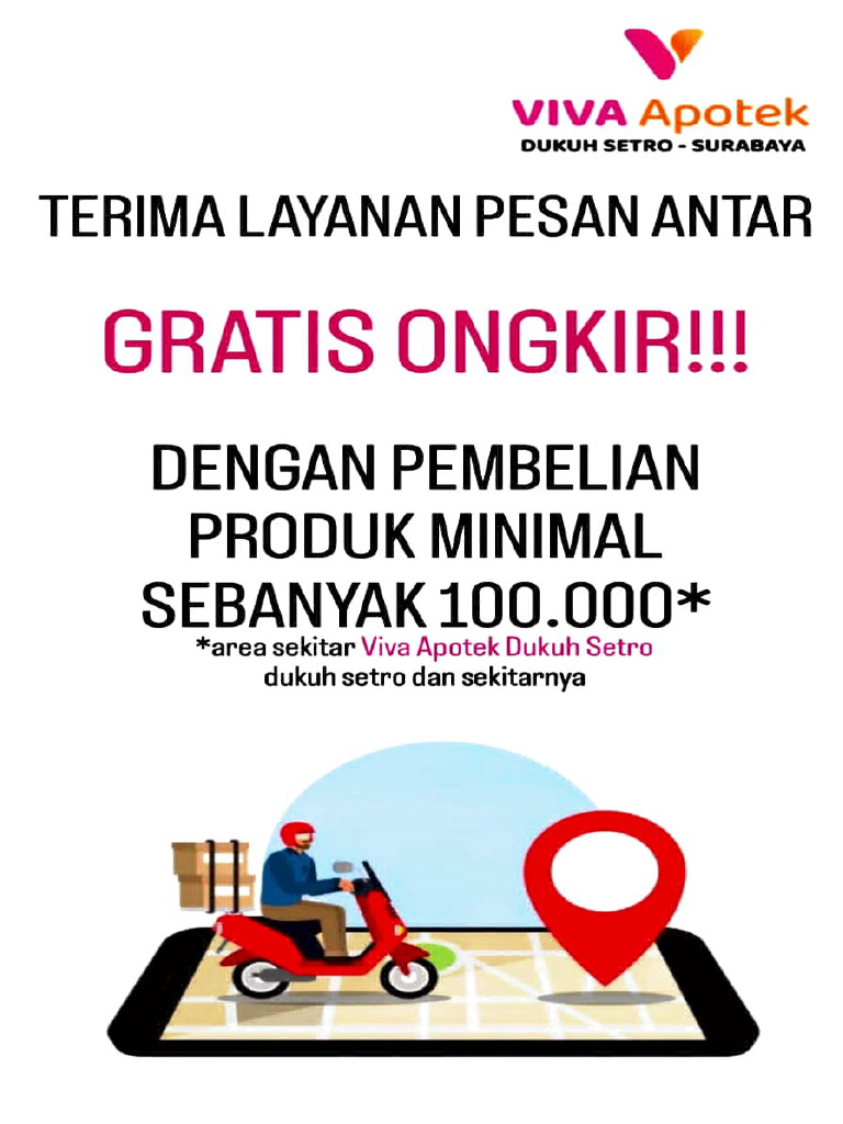 Pesan Antar Gratis di VIVA Apotek Surabaya | PDF