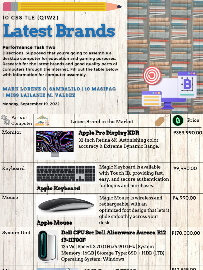 10 CSS TLE (Q1W2) Latest Brands | PDF | Graphics Processing Unit ...